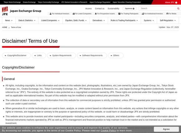 Search | Japan Exchange Group